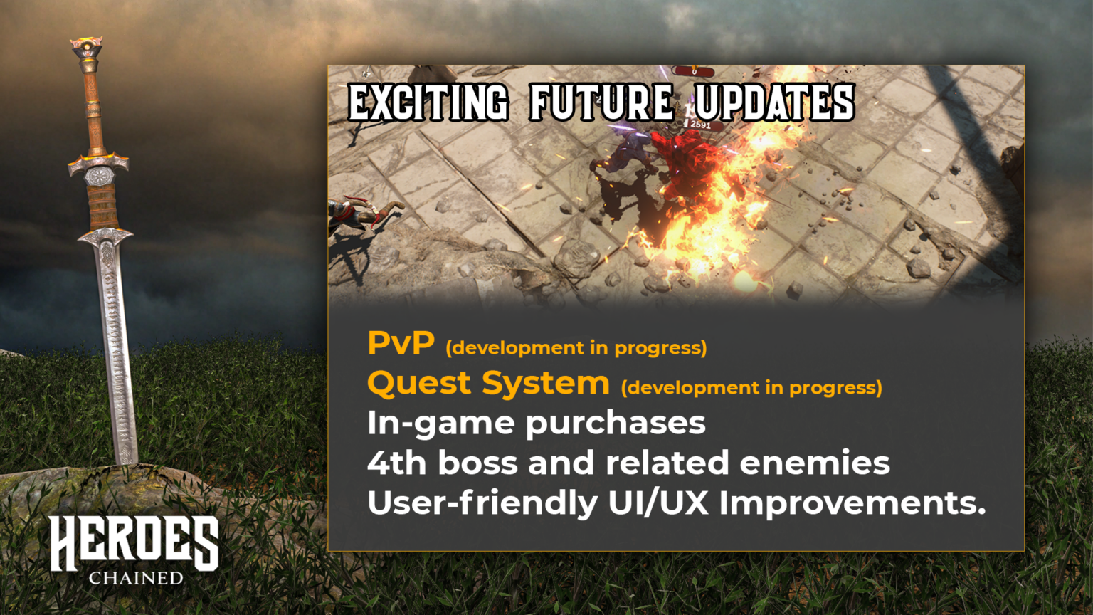EXCITING FUTURE UPDATES - Heroes Chained - Fantasy RPG Adventure
